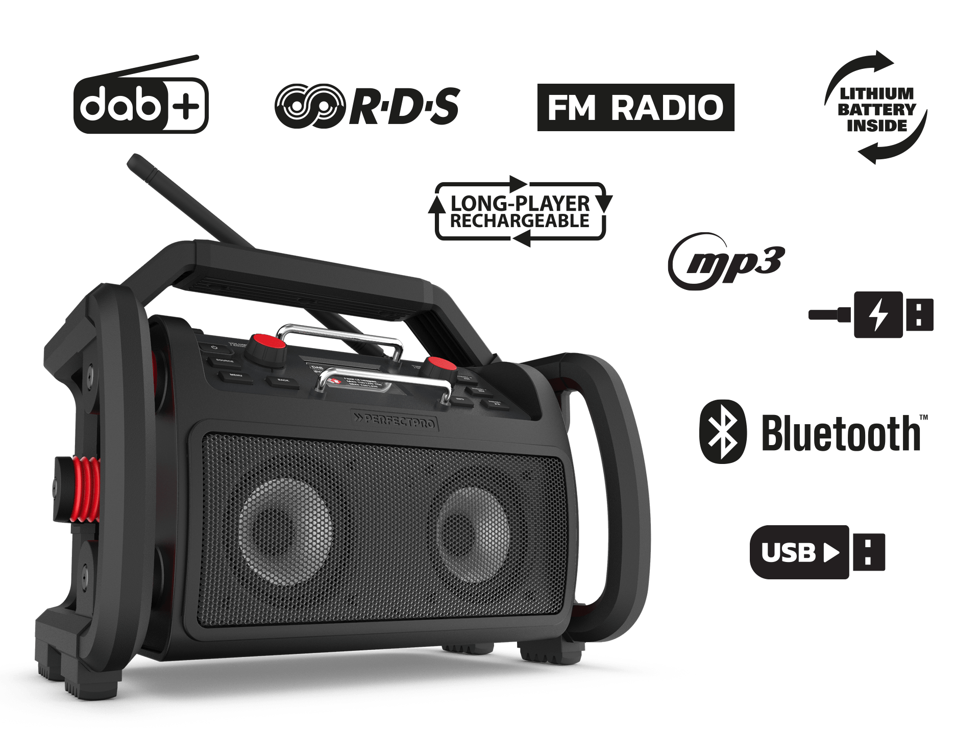 PerfectPro Baustellenradios | Ein PerfectPro-Radio kann mehr