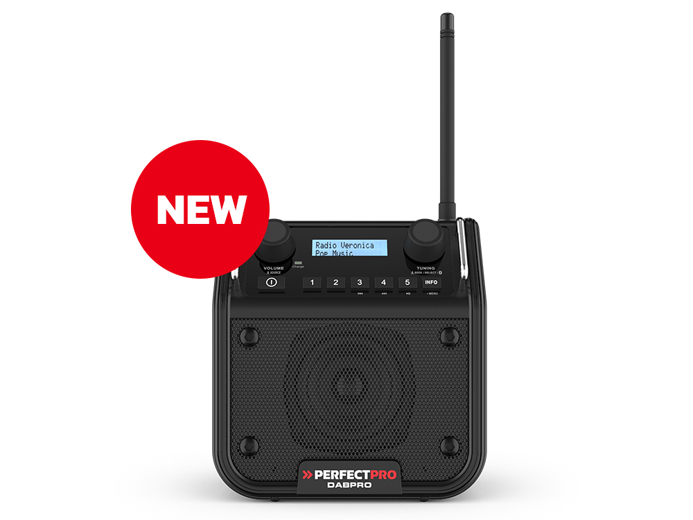 DPR2-18V | PerfectPro | Bouwradio's voor professionals