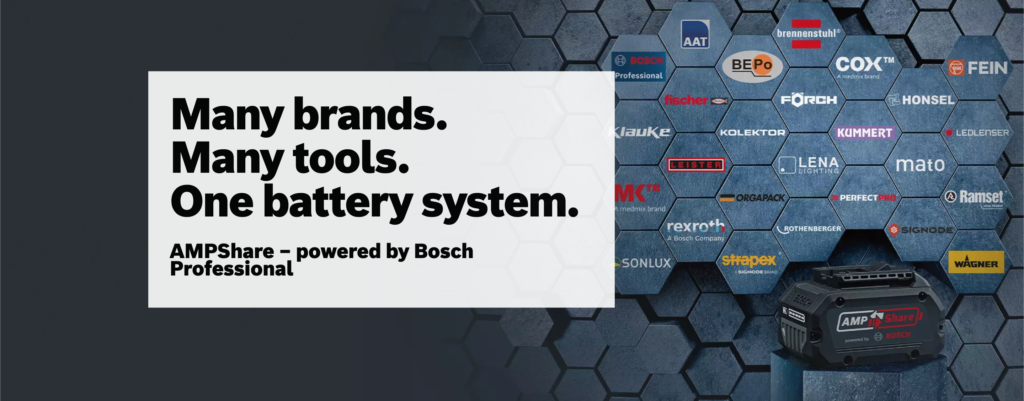 AMPShare - Powered by Bosch Professional | 18V radio
